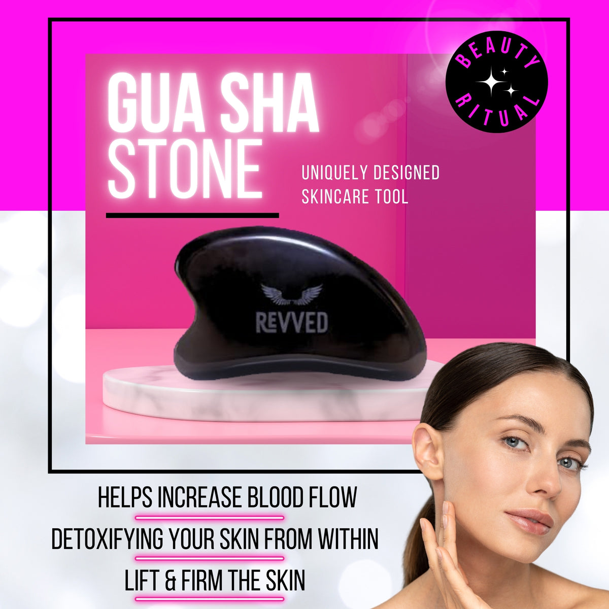 Gua Sha Bian Stone | Revved Beauty